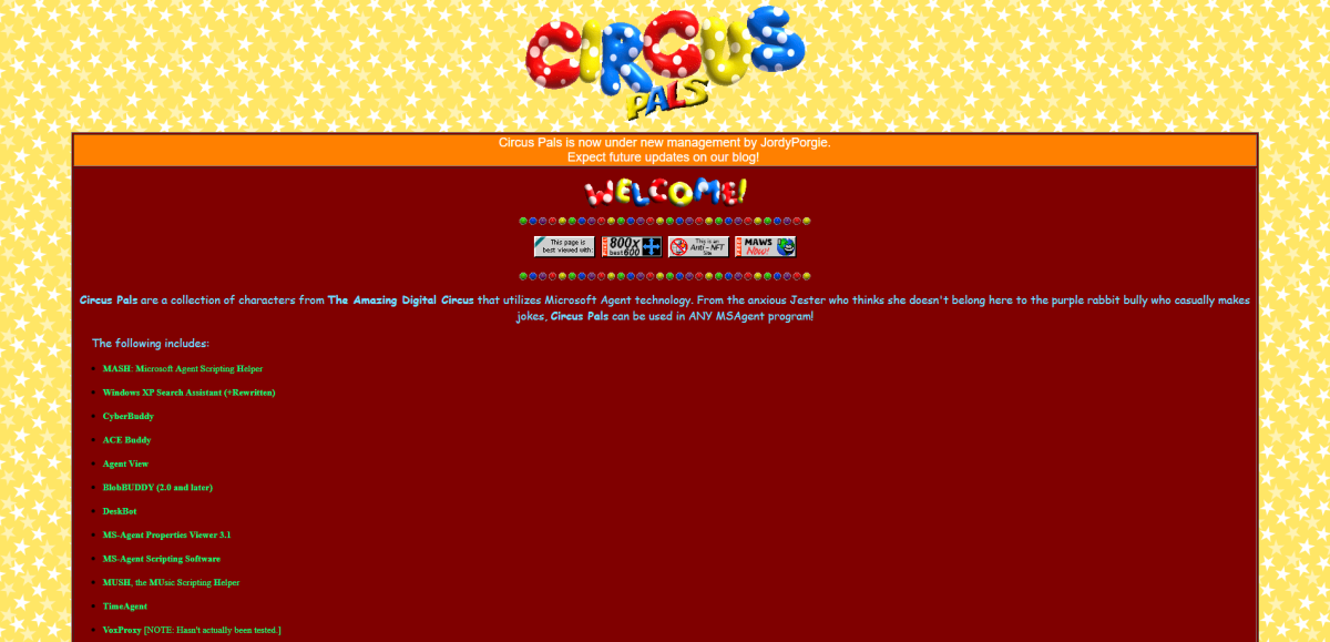 Circus Pals (website) - Agentpedia