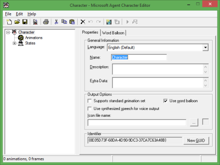 Microsoft Agent Character Editor - Agentpedia