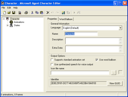 Microsoft Agent Character Editor - Agentpedia